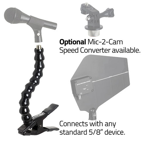 Stage Ninja® Ninja Clamp™ MIC-12-CB Microphone Mount w/ Clamp Base ...